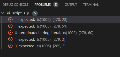 Javascript Literal Strings · Issue #96975 · microsoft/vscode · GitHub