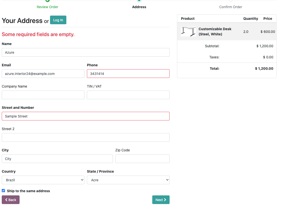 Not Specific Error Message for duplicate email in ecommerce · Issue ...