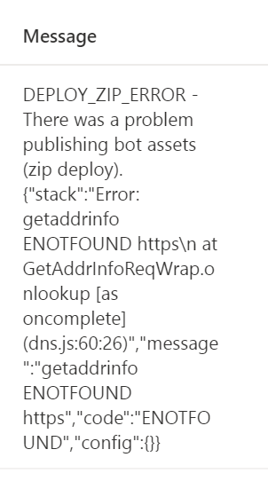 Unable to publish Azure bot though 'Import existing resources' alternative · Issue #8856 ...