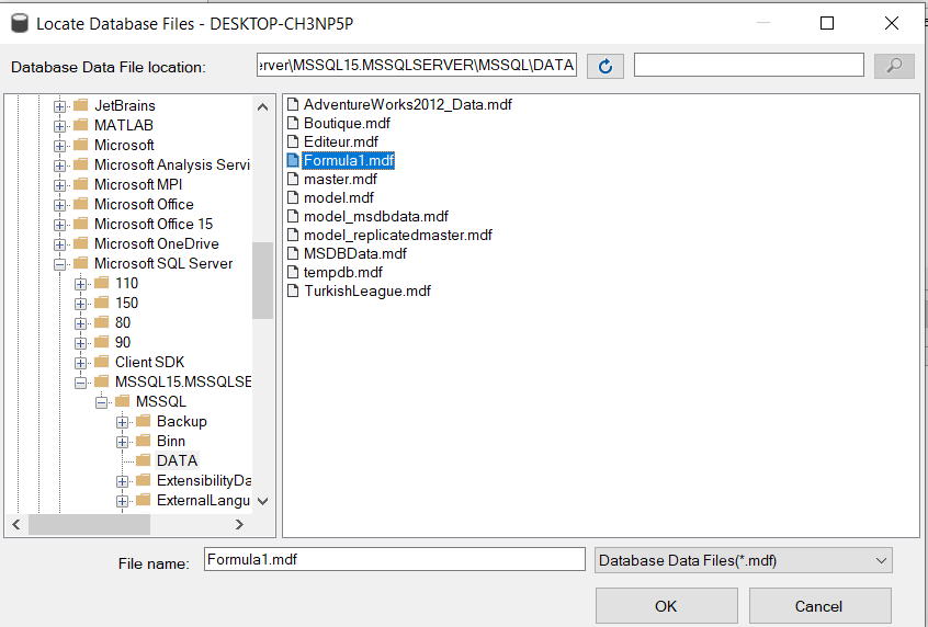 GitHub - hakanfk/Formula1-Database