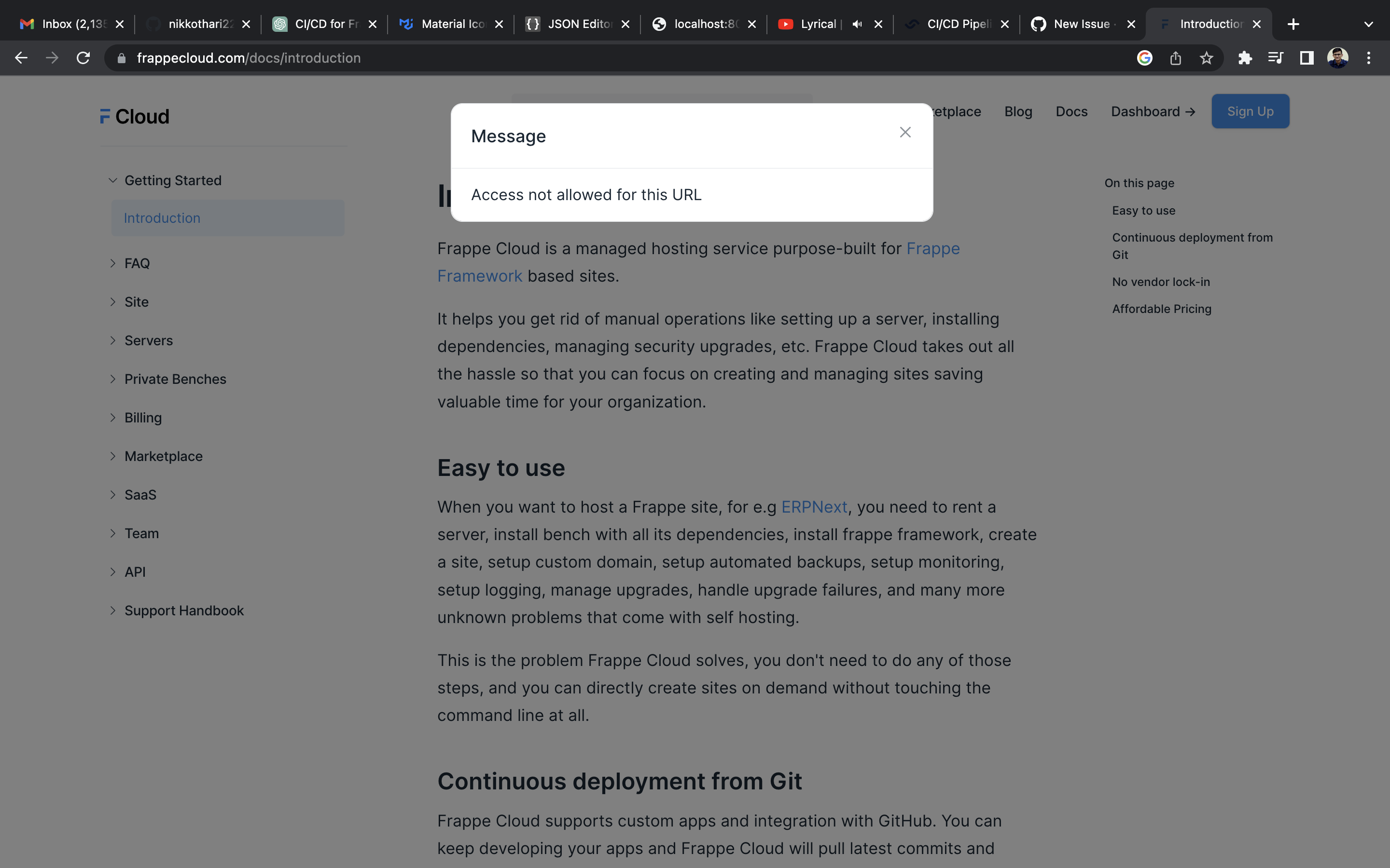 Search Not working on Frappe Cloud Docs (Website) · Issue #732 · frappe/press · GitHub