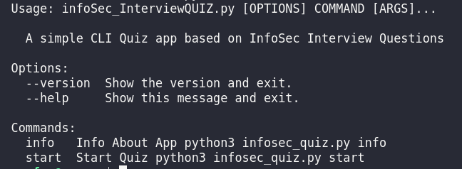 GitHub - emreYbs/infoSec_InterviewQUIZ.py: A simple CLI Quiz app based ...