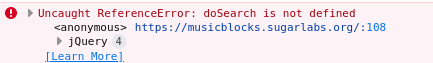 do Search error fixed by jwalapc · Pull Request #2997 · sugarlabs/musicblocks · GitHub