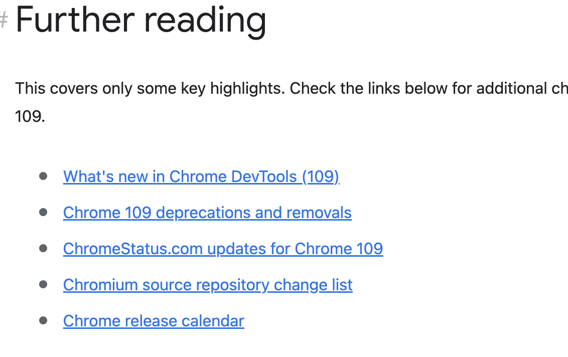 Deps and removals is a broken link in "New in chrome 109" · Issue #4870 · GoogleChrome/developer ...