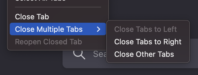 Add "warning/confirmation" dialog when choosing "Close other tabs" from the context menu · Issue ...