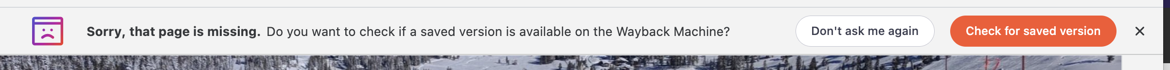 Update Wayback Machine info bar `Don't show again` button to checkbox · Issue #32404 · brave ...