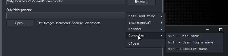 Feature Request: screenshots subfolder pattern for application · Issue #5133 · ShareX/ShareX ...