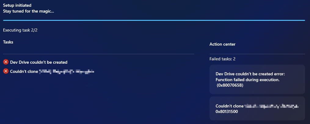 Dev Drive Creation not available on Windows 11 Pro for Workstations · Issue #933 · microsoft ...