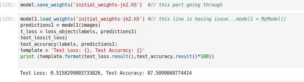 model = MyModel() model1 = model works fine but model1 = MyModel ...
