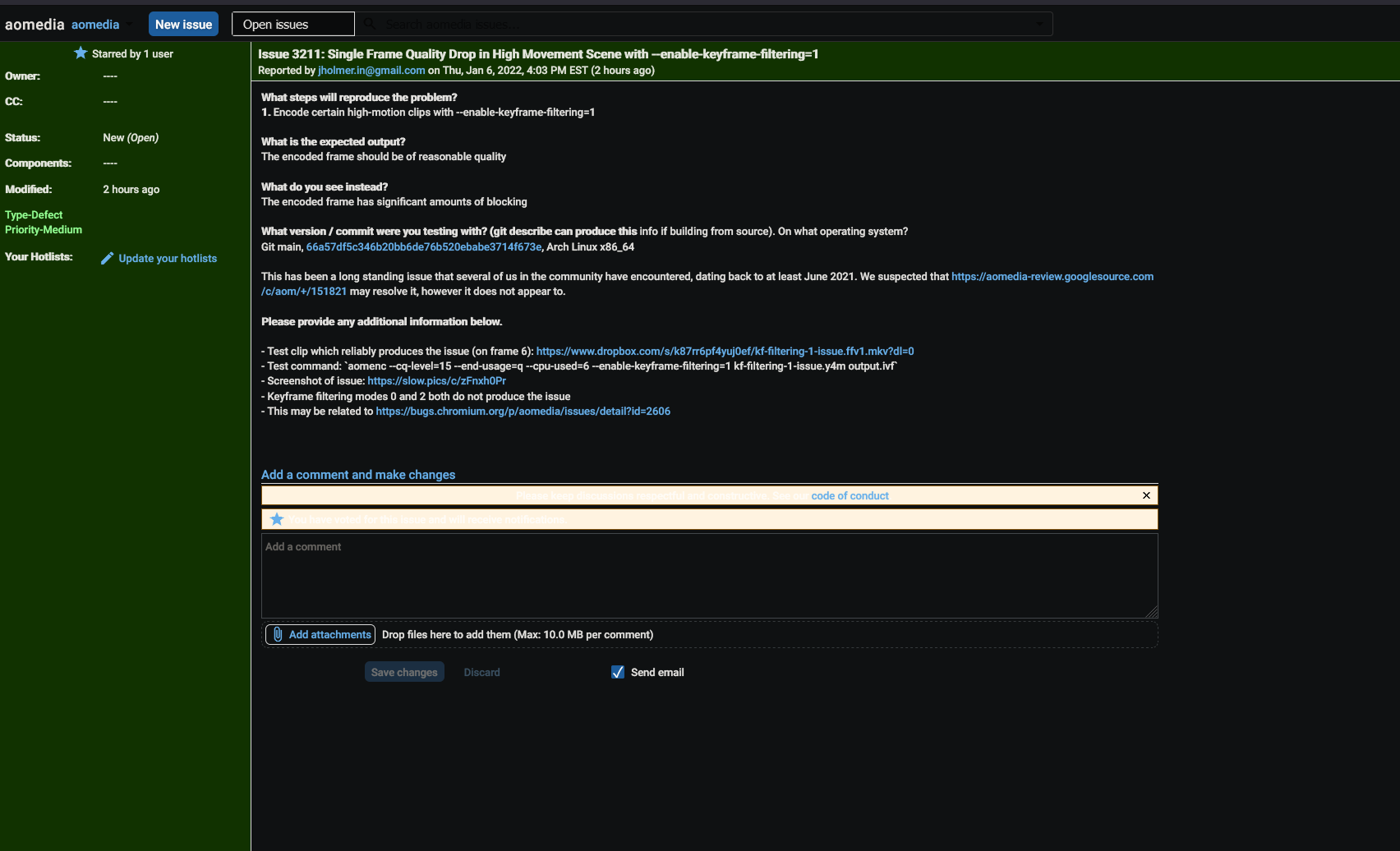 [Broken Website] bugs.chromium.org · Issue #7885 · darkreader/darkreader · GitHub