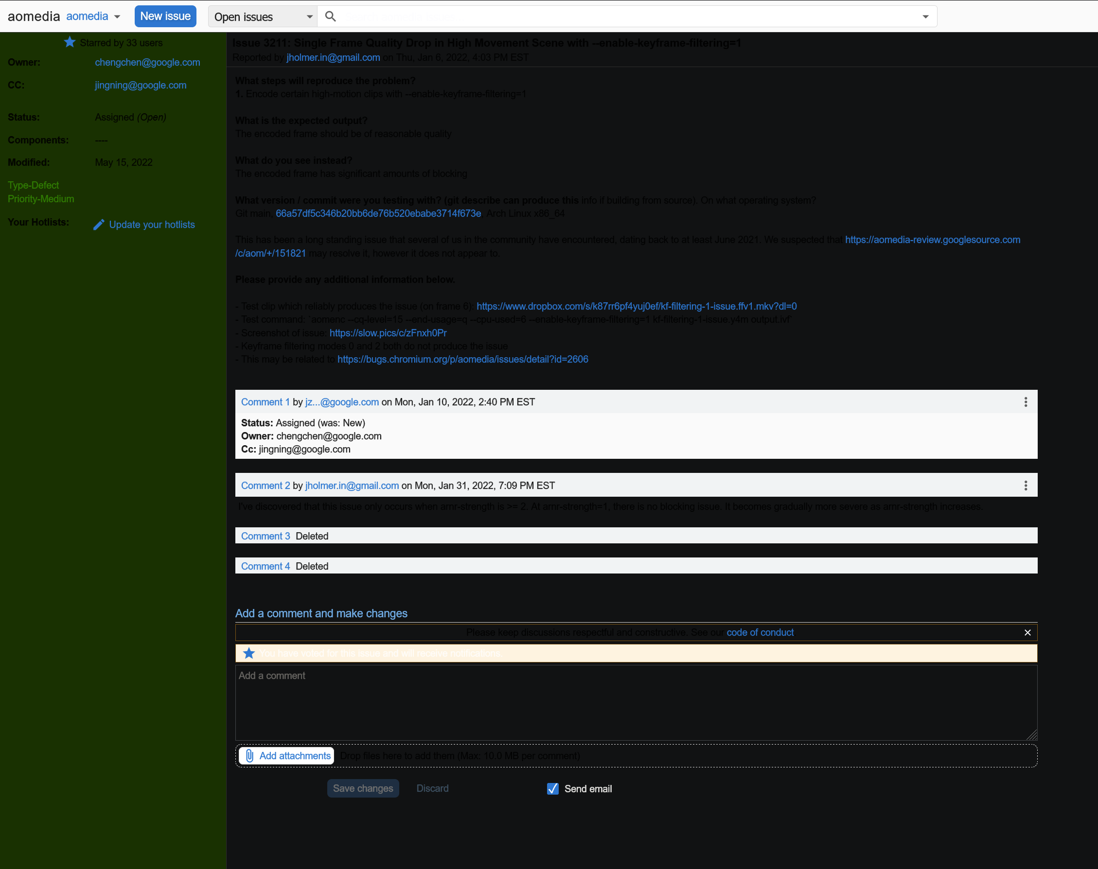 [Broken Website] chromium-review.googlesource.com · Issue #8850 · darkreader/darkreader · GitHub