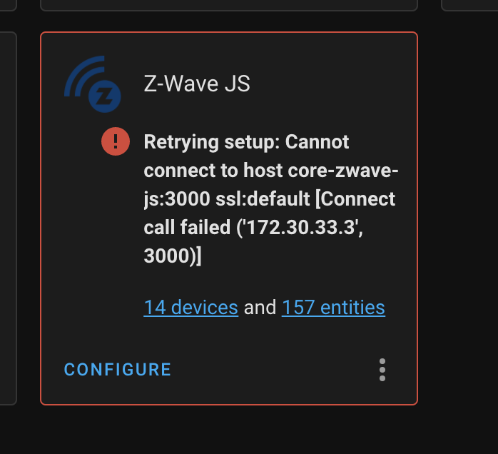 Supervisor update - issue with Z-WaveJS integration · Issue #51879 · home-assistant/core · GitHub