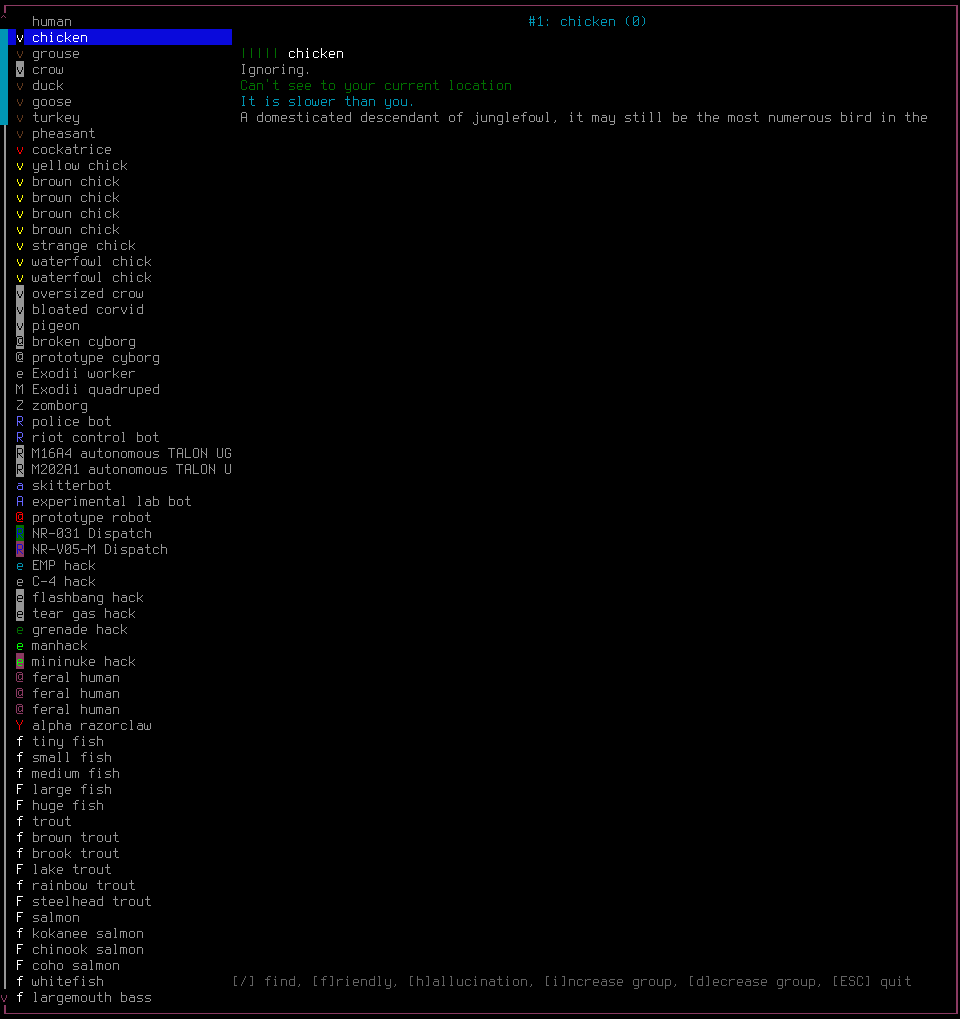 Text gets truncated in the debug monster spawn menu · Issue #49627 · CleverRaven/Cataclysm-DDA ...