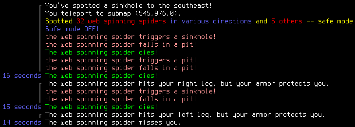 Spiders fall into their own sinkholes and die · Issue #54849 · CleverRaven/Cataclysm-DDA · GitHub