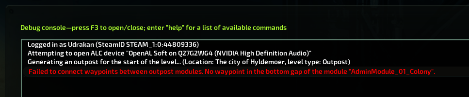 Bad outpost generation with console error · Issue #8629 · FakeFishGames ...