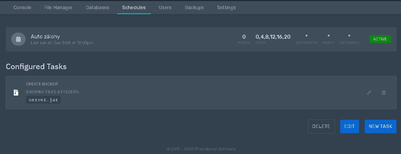 | Automatic backups | Schedules bug · Issue #2134 · pterodactyl/panel · GitHub