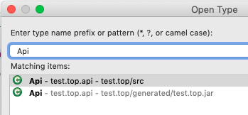 [bndtools workspace] Java References/Declarations Search finds type twice · Issue #4008 ...