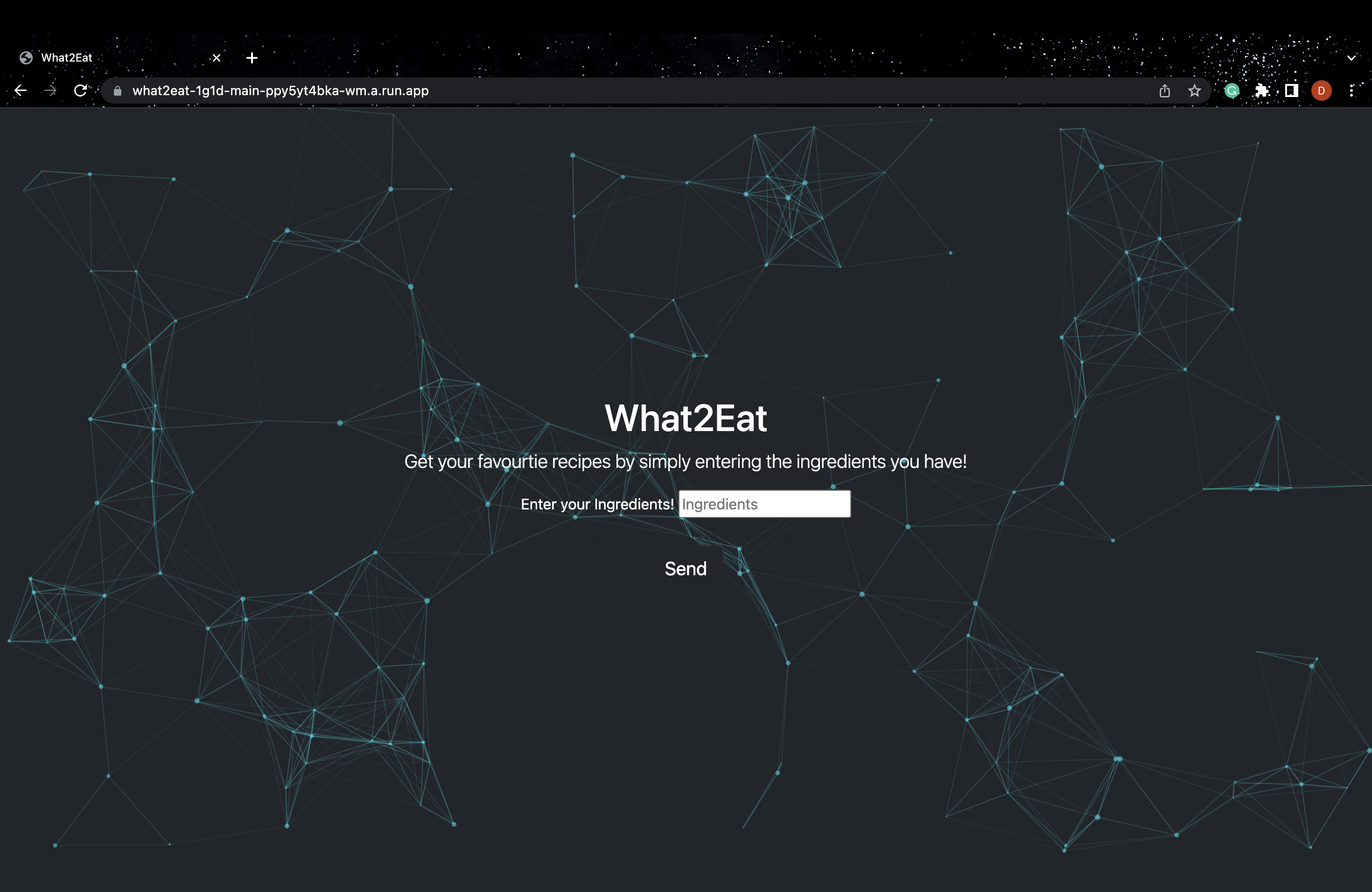 GitHub - AaryanHazCompter/What2Eat-Error-418: Application that determines the food you can make ...