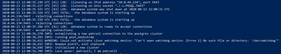 Patronictl not showing cluster stats in docker swarm setup · Issue #1652 · patroni/patroni · GitHub