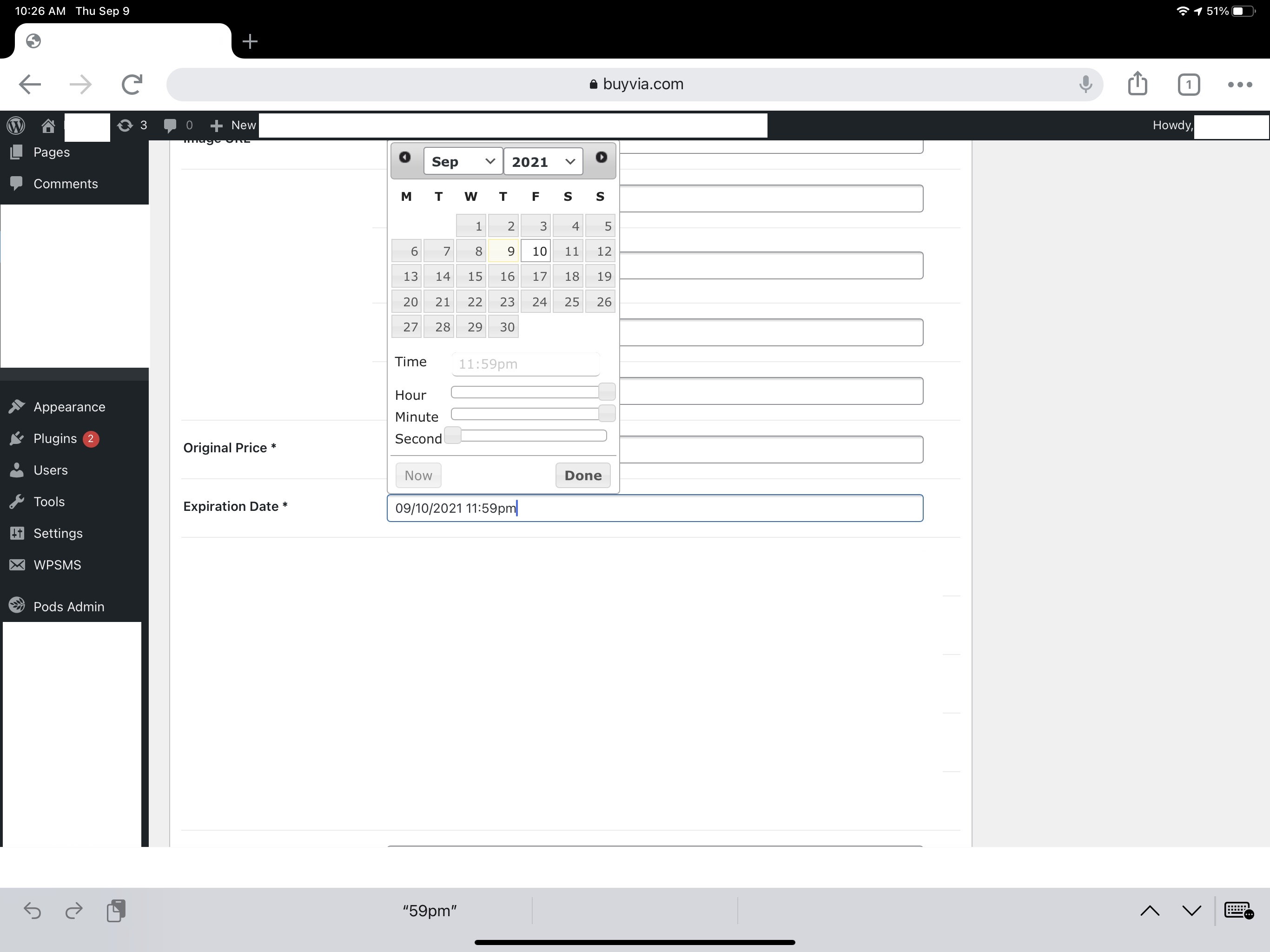 IPad Chrome Browser App Cannot Change Time In DateTime Picker Issue ipad-chrome-browser-app-cannot-change-time-in-datetime-picker-issue