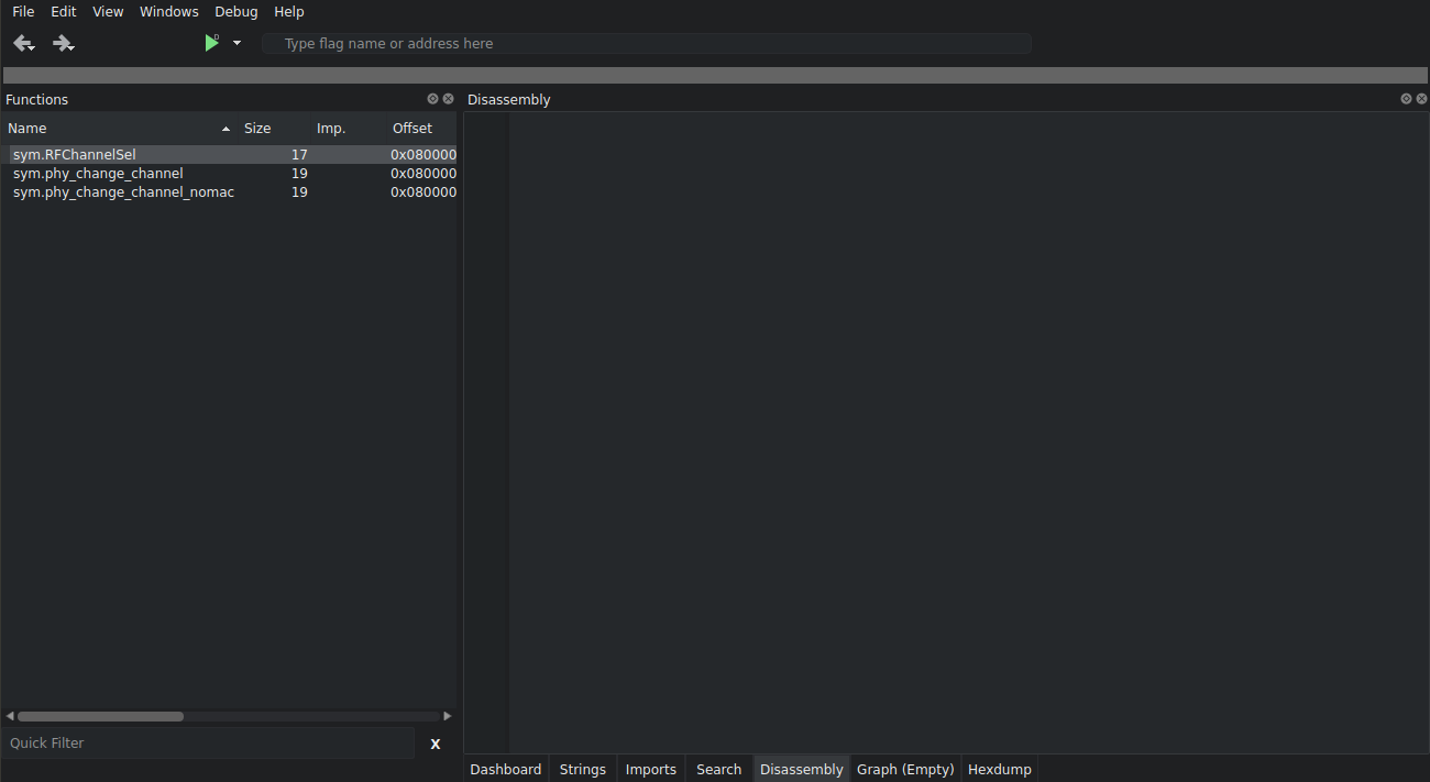 Can't see disassembly for Xtensa LX6 object files (.o) · Issue #2277 · rizinorg/cutter · GitHub