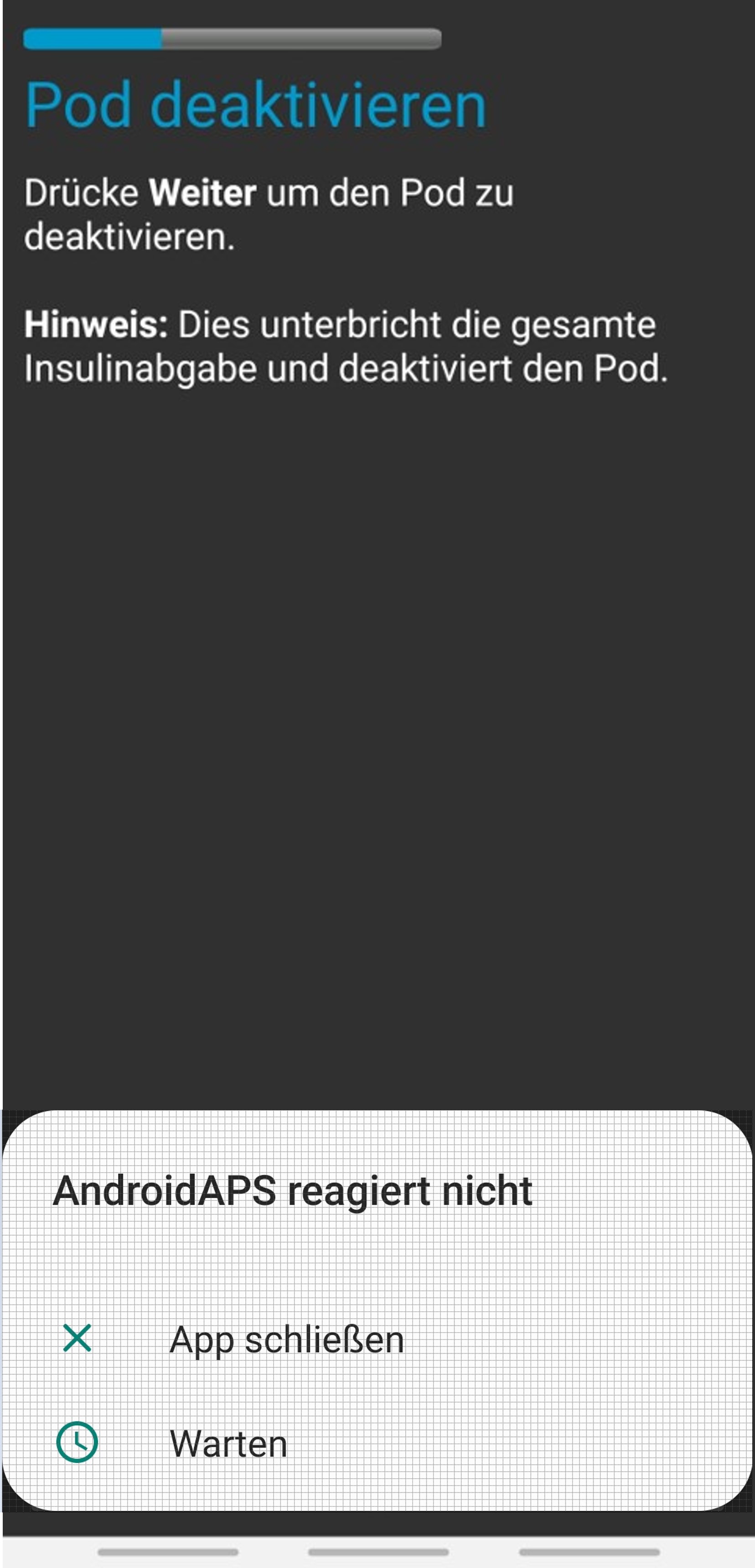 2.8.2.7-dev commit 8efa66f23, Frozen screen and error message when activating a new eros POD ...