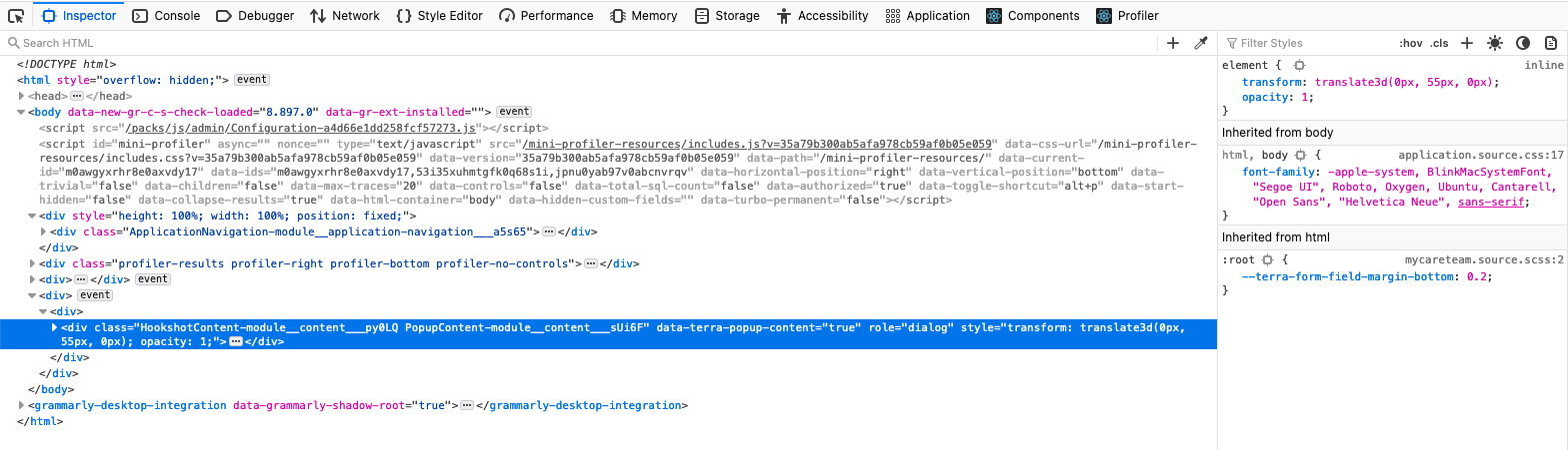 Hookshot not rendering properly on screen · Issue #1556 · cerner/terra-framework · GitHub