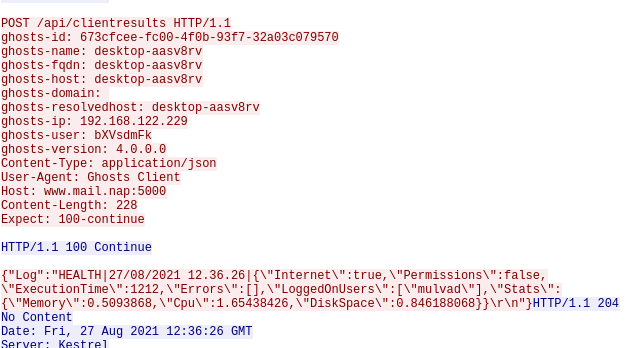 multiple errors in Ghost-Api when connecting the v4 client · Issue #61 · cmu-sei/GHOSTS · GitHub