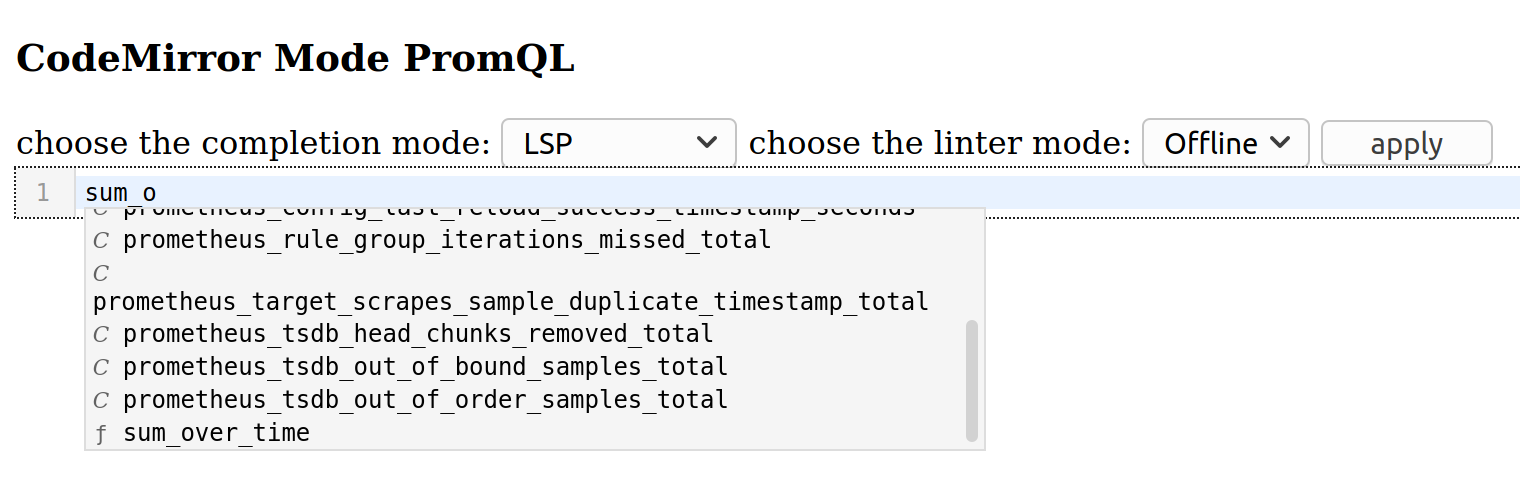 Problems with LSP mode · Issue #48 · prometheus/codemirror-promql · GitHub