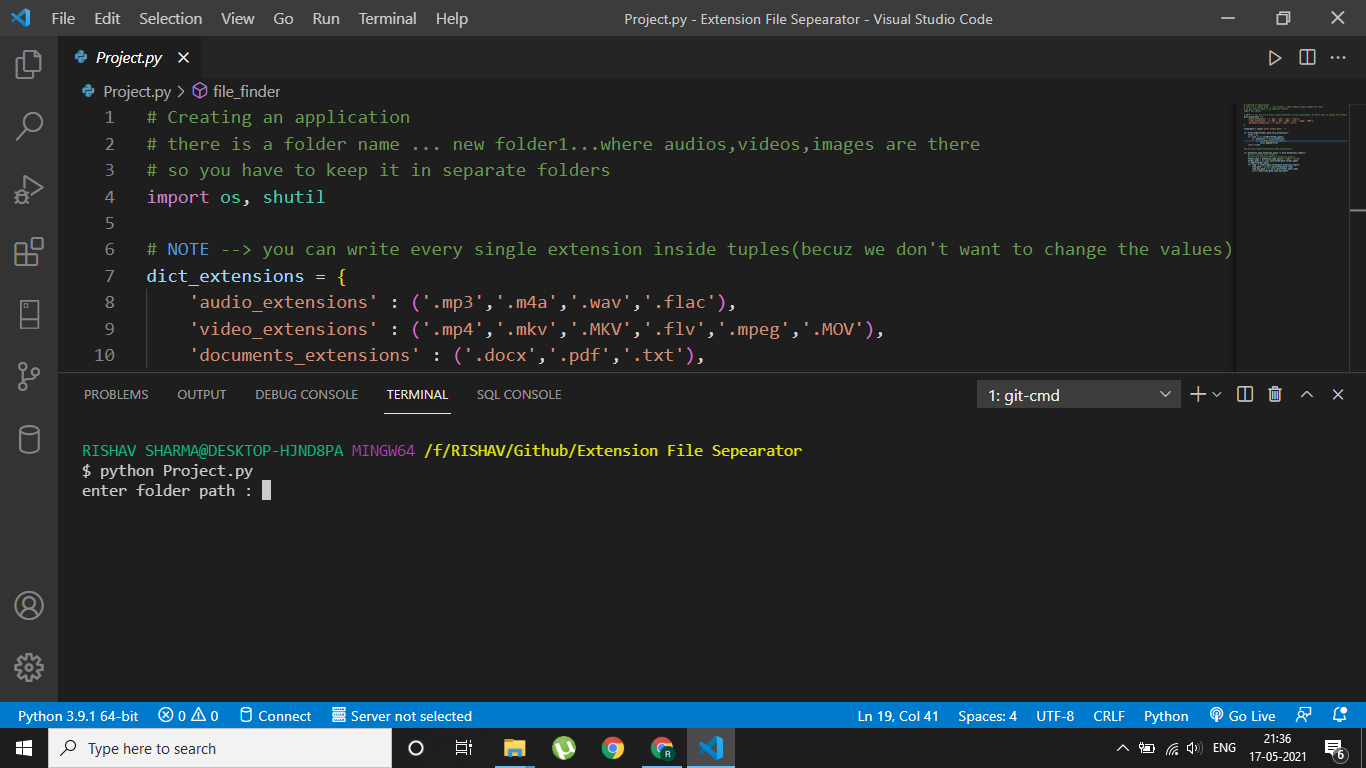 Github Maverick9062 Extention File Separator
