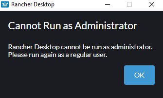 CI Build - Ran in to an error while launching the app after installation · Issue #3391 · rancher ...