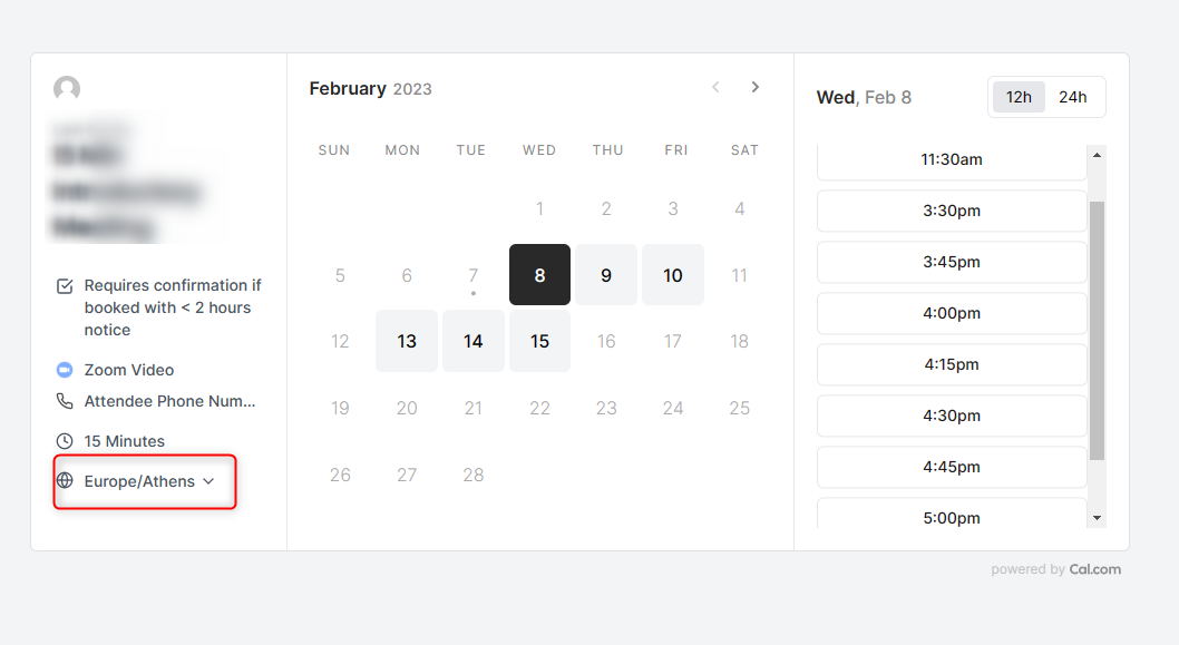 Booking not working properly from a different timezone · Issue #6932 · calcom/cal.com · GitHub