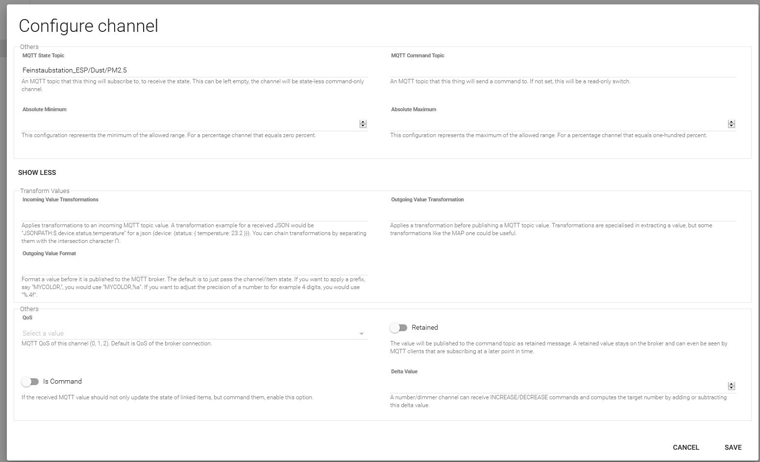 [mqtt] MQTT Item in PaperUI has no decimal points · Issue #6859 · openhab/openhab-addons · GitHub