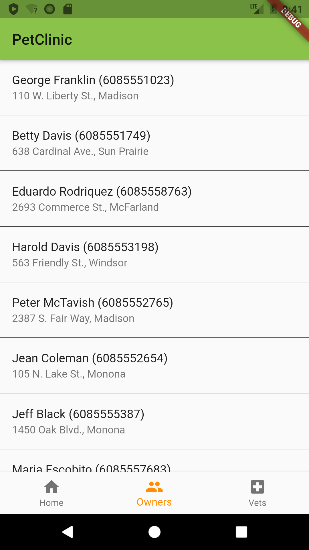 GitHub - lepidopterists/flutter-petclinic: Flutter variant of the ...