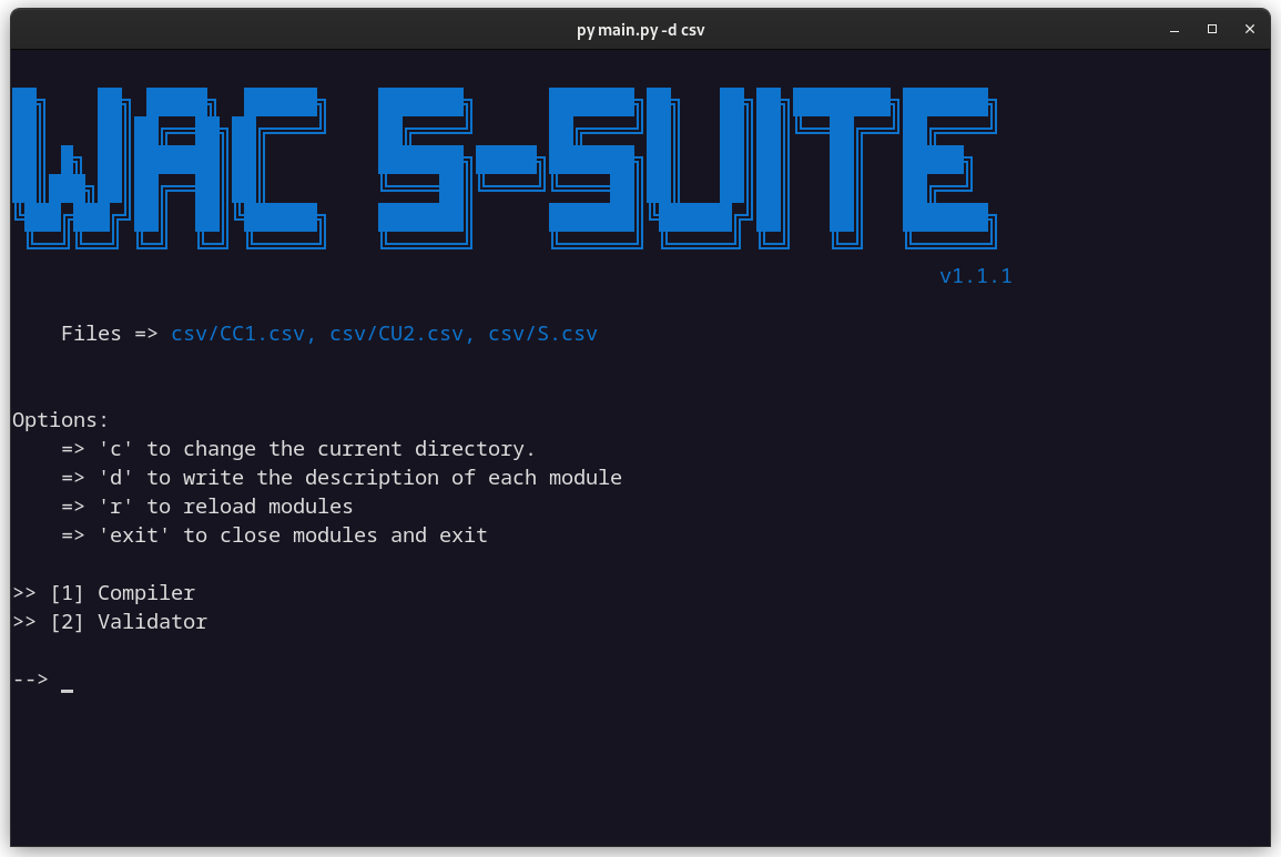 GitHub - Nanush7/WAC-Survey-Suite: CLI suite to work with WCA Advisory ...