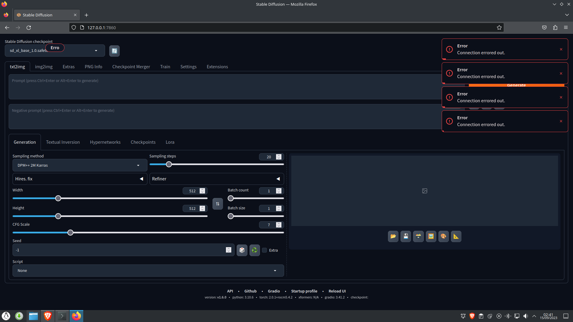 [Bug]: Tried to install the program but failed on Arch Linux! · Issue #13164 · AUTOMATIC1111 ...