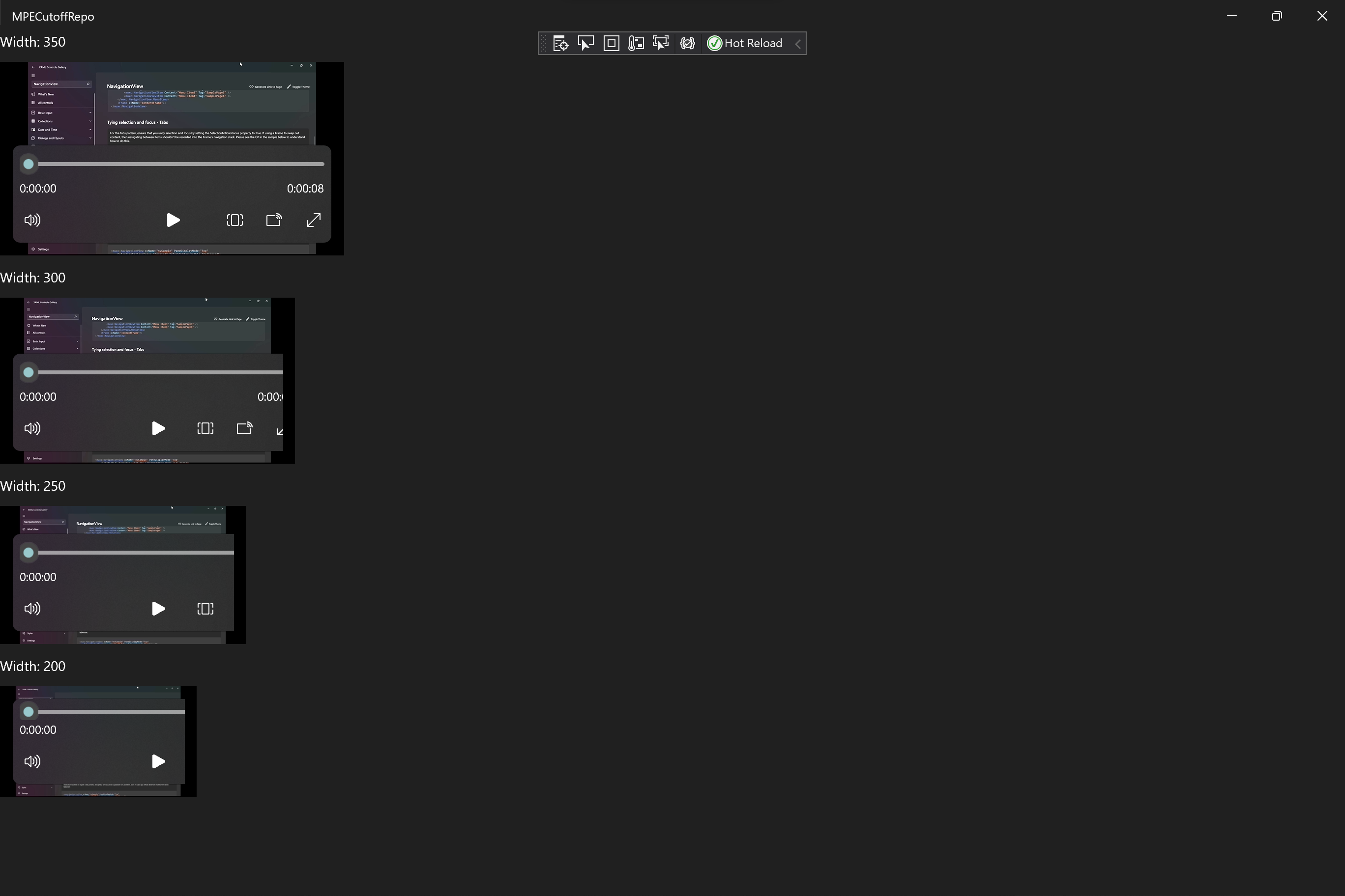 MediaPlayerElement transport controls are cutoff at smaller sizes · Issue #5441 · microsoft ...