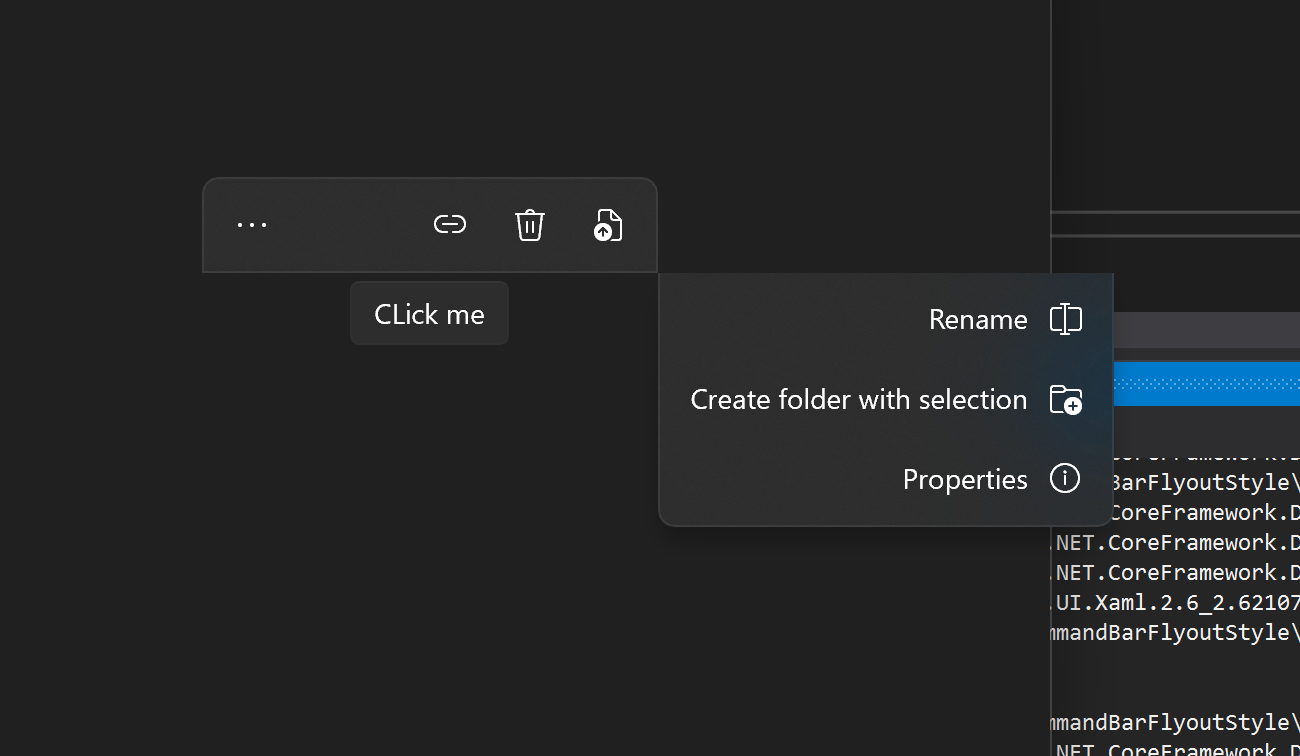 CommandBarFlyout primary and secondary flyouts are misaligned when flow direction is set to RTL ...