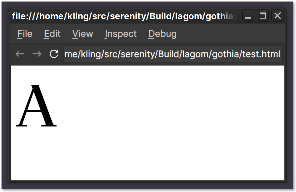 LibGfx: Missing ring in 'Å' glyph in Gothia Serif · Issue #20746 · SerenityOS/serenity · GitHub