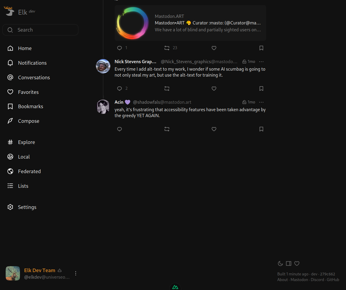 Usability issue when displaying replies to posts · Issue #1849 · elk-zone/elk · GitHub
