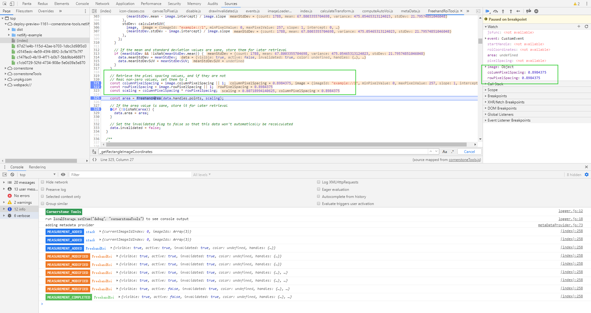 Inconsistent area calculation between Freehand and comparable Rectangle ROI · Issue #1163 ...