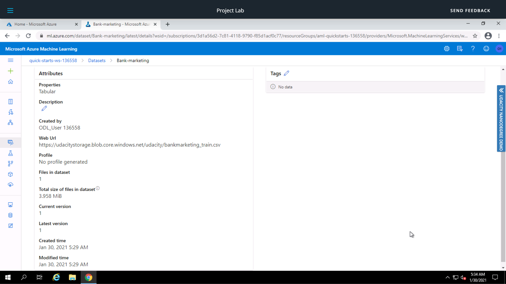 GitHub - manas-v/Operationalizing-Machine-Learning: This project is part of the Udacity Azure ML ...