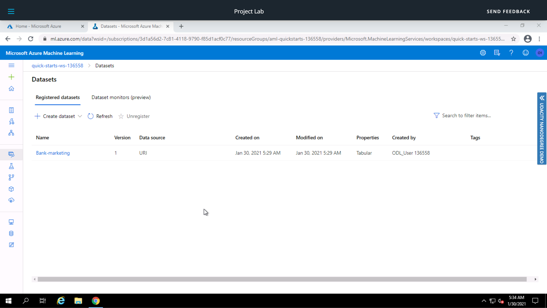 GitHub - manas-v/Operationalizing-Machine-Learning: This project is part of the Udacity Azure ML ...