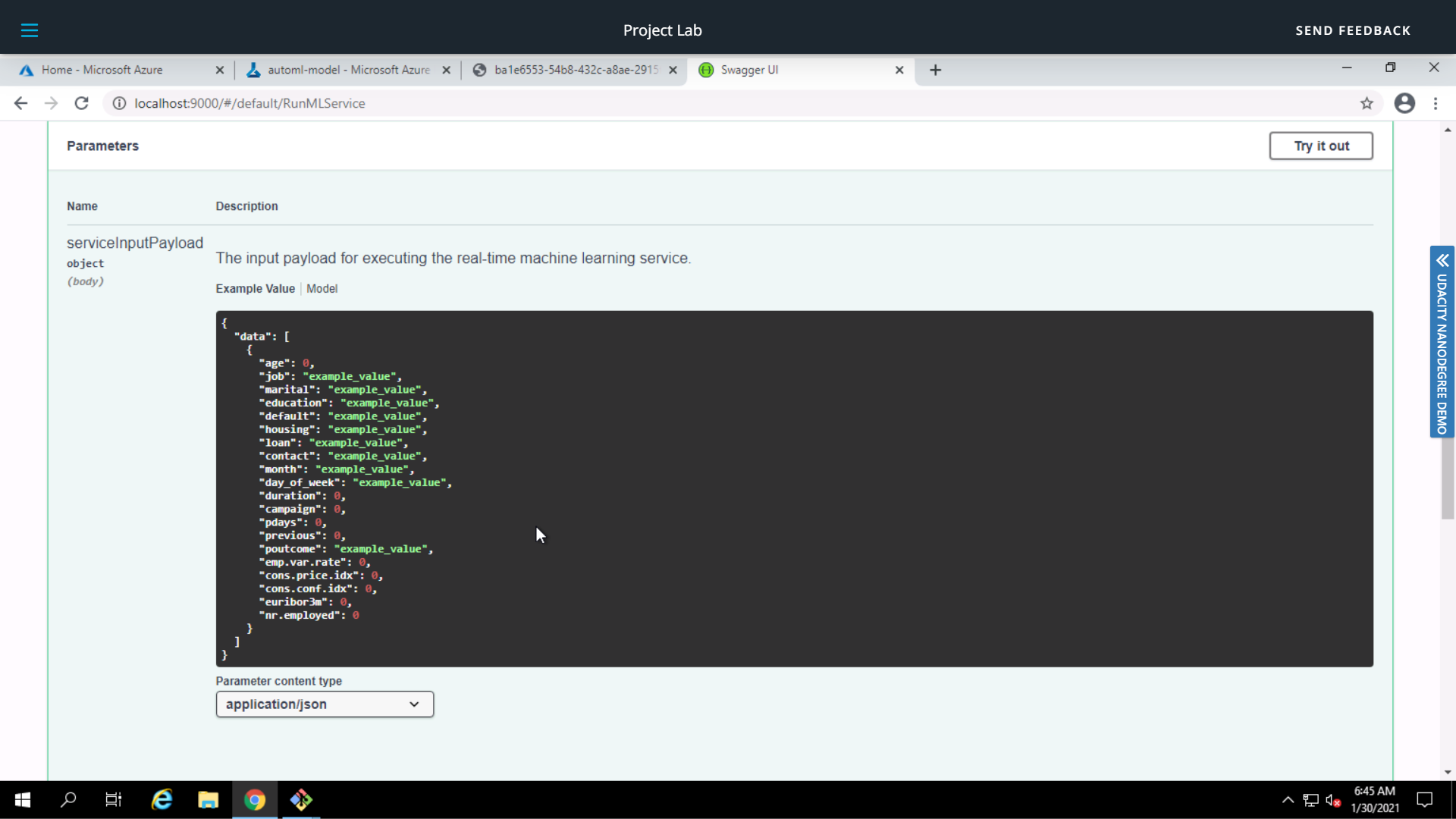 Github Manas Voperationalizing Machine Learning This Project Is Part Of The Udacity Azure Ml 8315