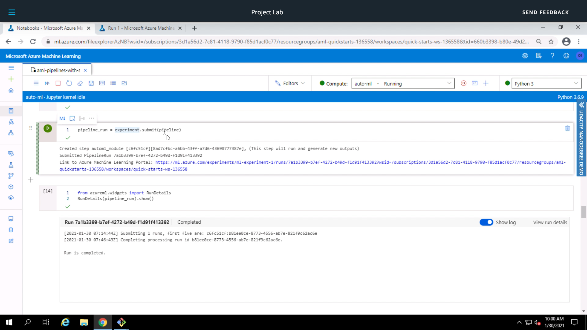 GitHub - manas-v/Operationalizing-Machine-Learning: This project is part of the Udacity Azure ML ...