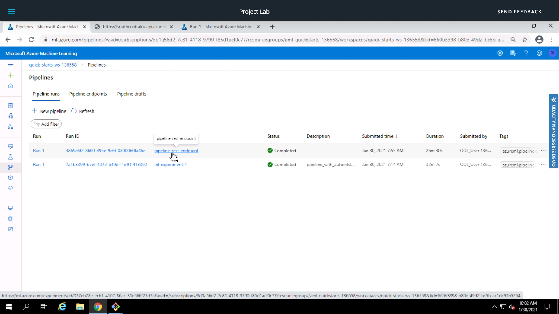 GitHub - manas-v/Operationalizing-Machine-Learning: This project is part of the Udacity Azure ML ...