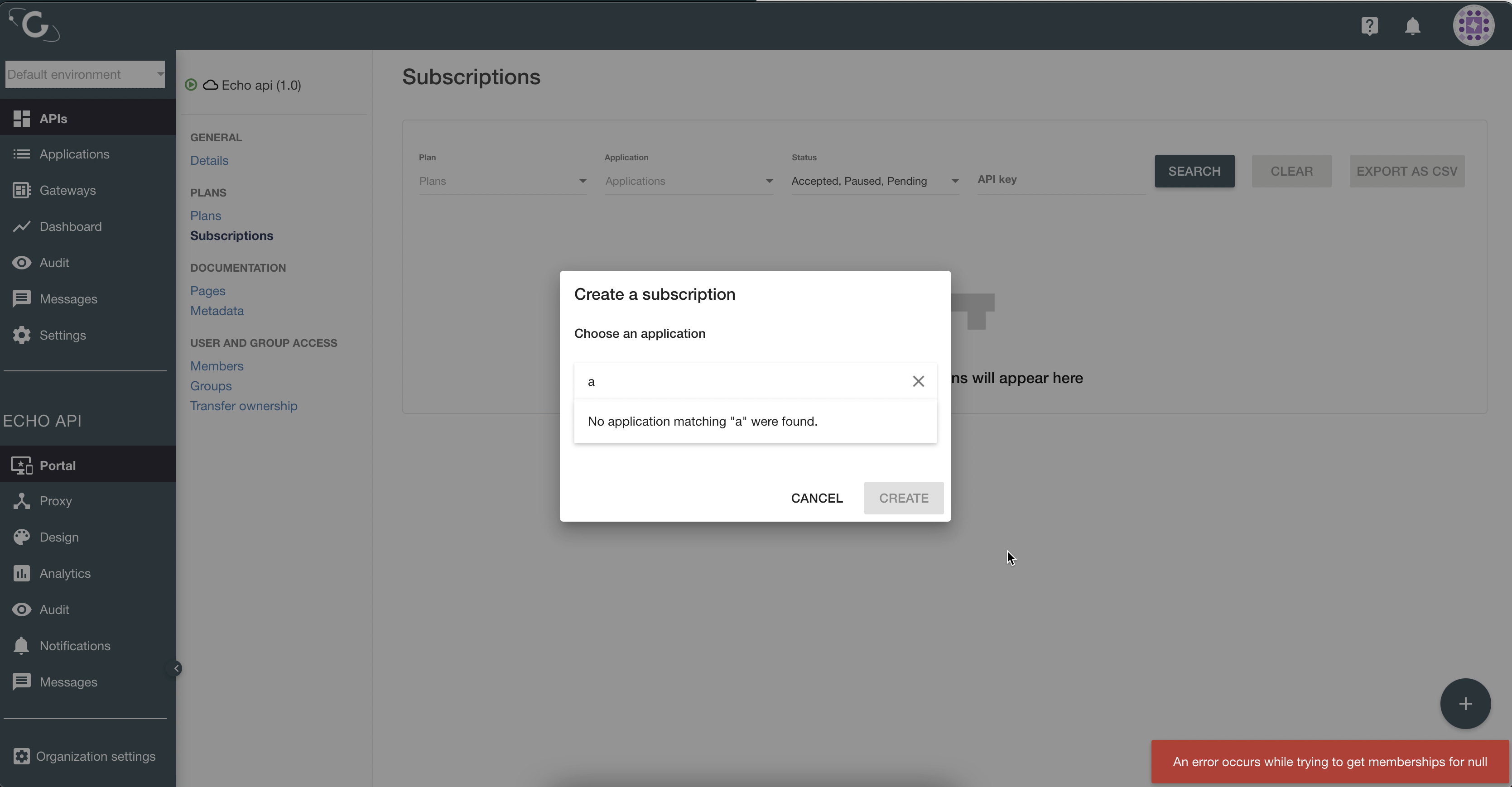 [management] SQL error when trying to search application to subscribe with · Issue #5812 ...
