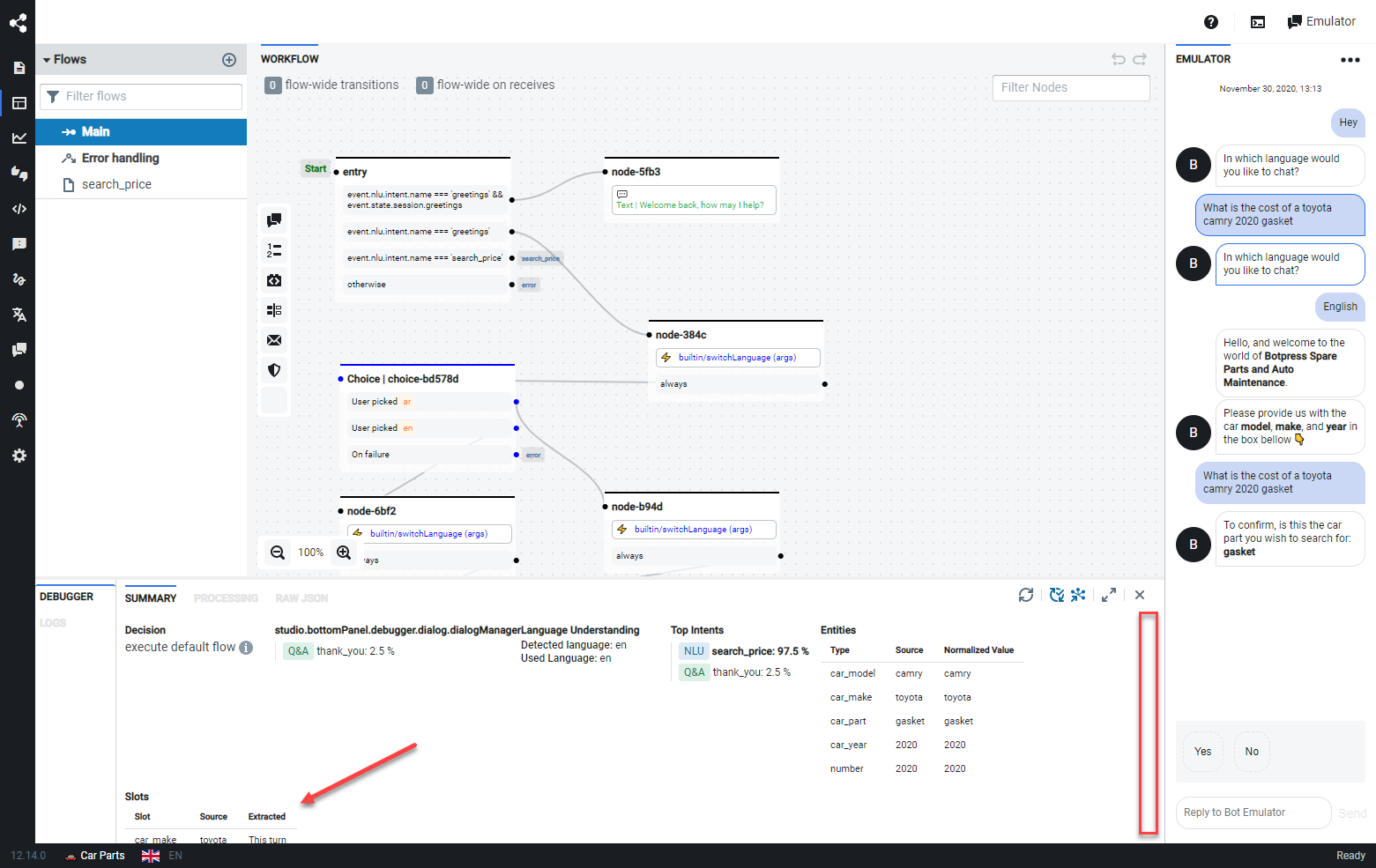 [FEATURE] Debugger summary tab scrollbar · Issue #1171 · botpress/v12 · GitHub