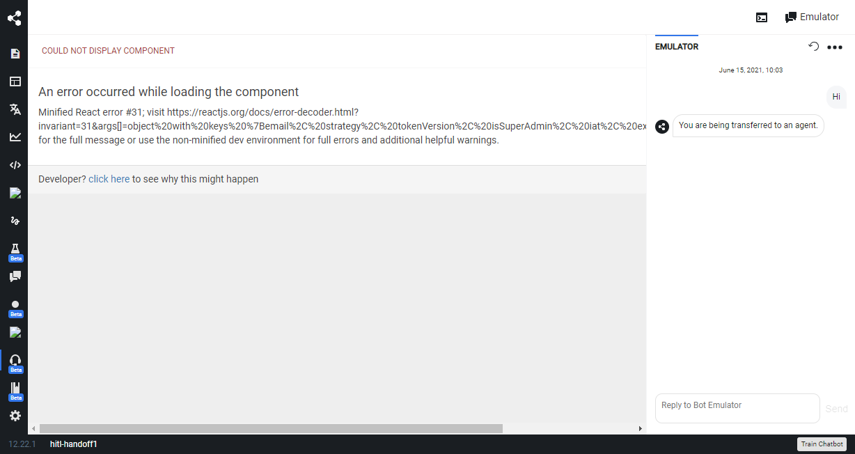 [BUG] HITL Next - Error loading conversation · Issue #1365 · botpress/v12 · GitHub