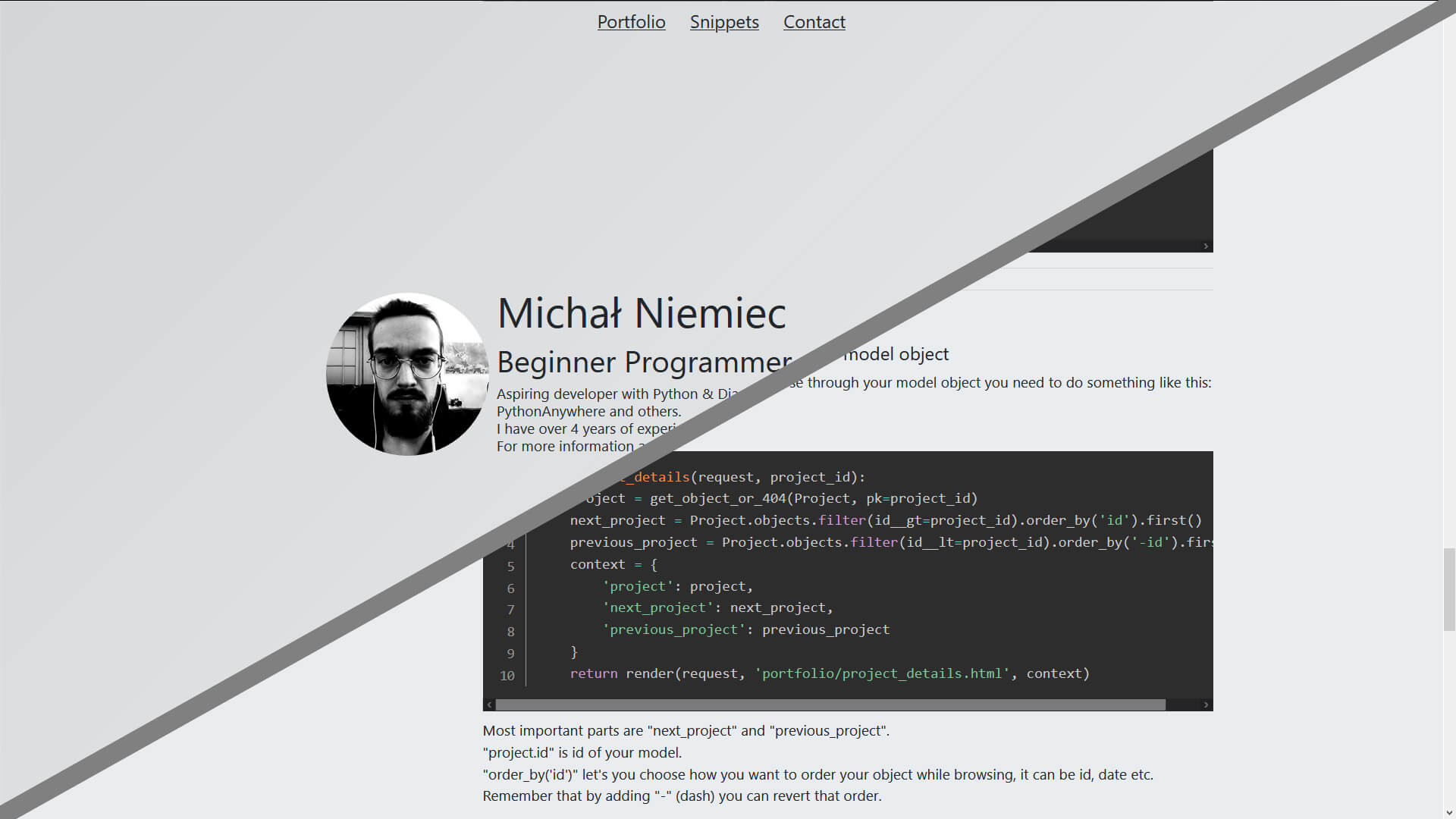 GitHub - m-niemiec/personal-portfolio: My old portfolio where I used to ...